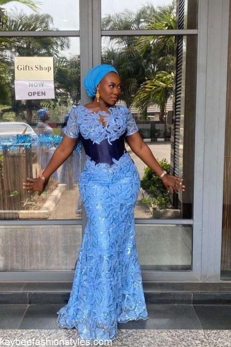 Best Lace Gown Styles for Ladies in 2023 and 2024 - Kaybee Fashion Styles