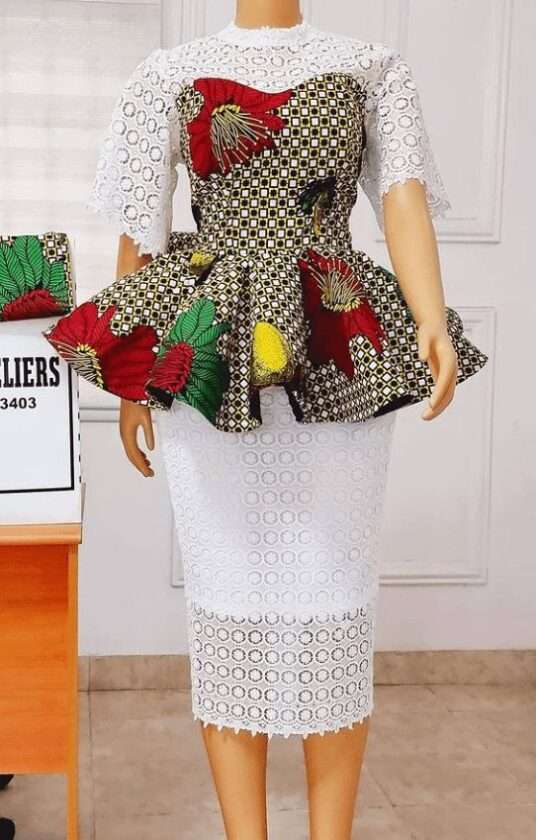 40 Latest Ankara and Lace Combination Styles in 2023 and 2024 - Kaybee ...