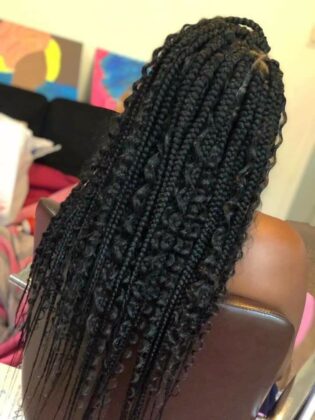 10 Easy Steps to Make Bohemian Box braids - Kaybee Fashion Styles