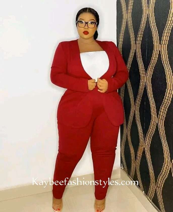 Latest Corporate Outfits for Plus Size Ladies in 2024 - Kaybee Fashion ...