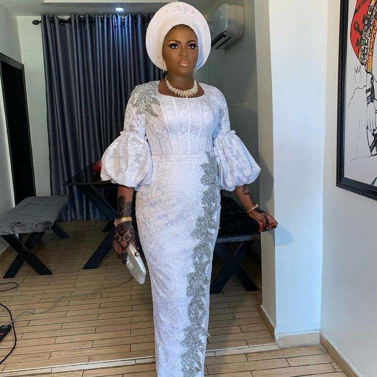 Best Nigerian lace blouse styles for wrapper in 2022 and 2023 - Kaybee ...