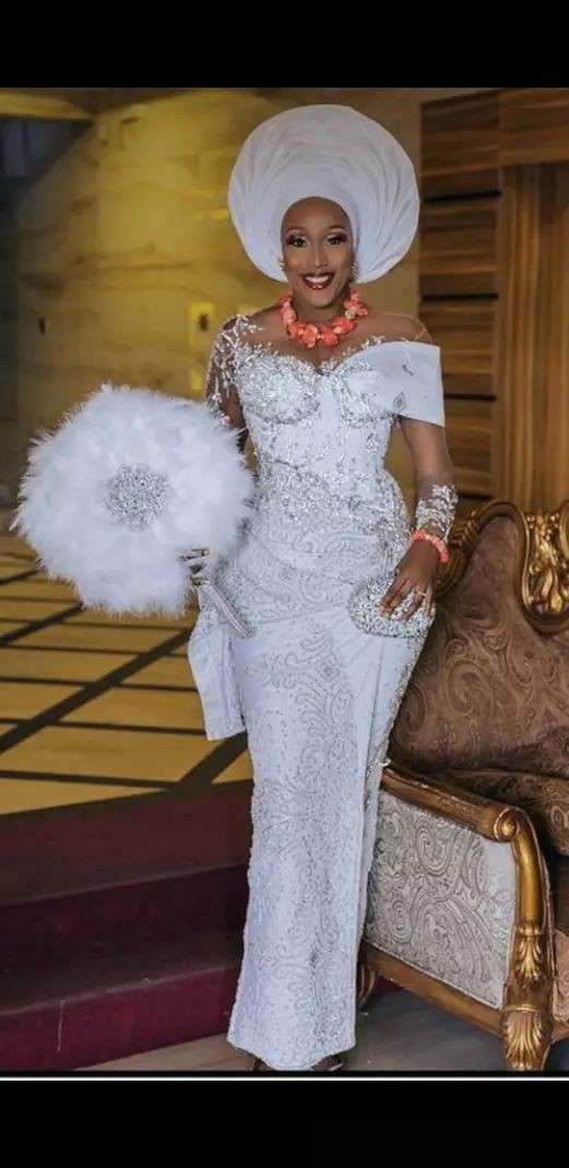 Best Nigerian lace blouse styles for wrapper in 2023 and 2024 - Kaybee ...