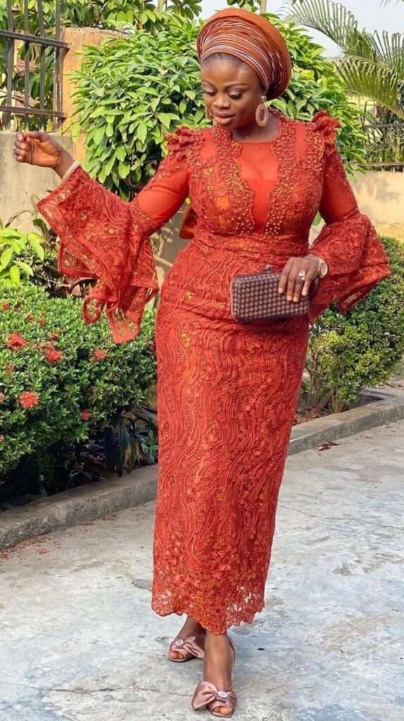 Best Nigerian lace blouse styles for wrapper in 2022 and 2023 - Kaybee ...