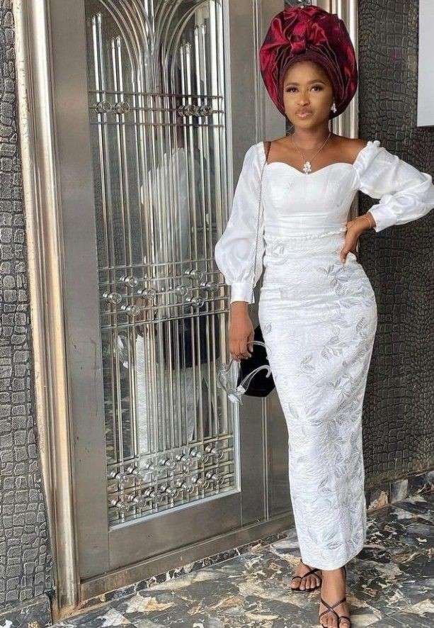 Best Nigerian lace blouse styles for wrapper in 2022 and 2023 - Kaybee ...