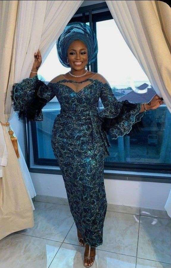 Best Nigerian lace blouse styles for wrapper in 2022 and 2023 - Kaybee ...