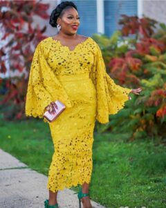 Best Nigerian lace blouse styles for wrapper in 2023 and 2024 - Kaybee ...