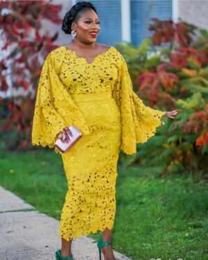 Best Nigerian lace blouse styles for wrapper in 2023 and 2024 - Kaybee ...