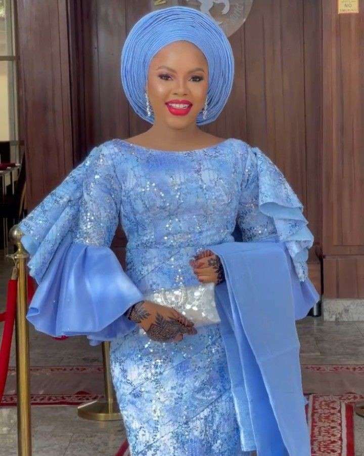 Best Nigerian lace blouse styles for wrapper in 2022 and 2023 - Kaybee ...