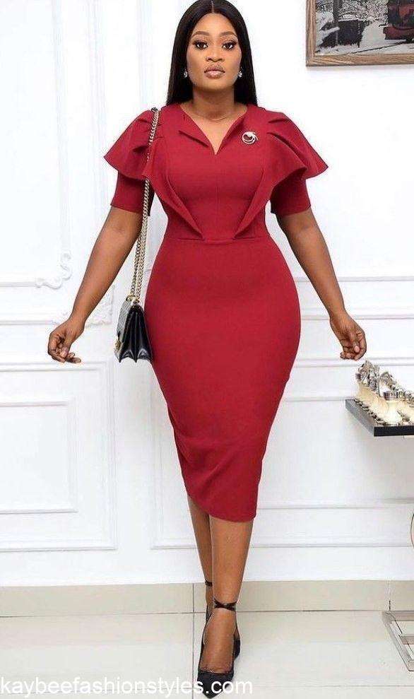 Latest Material Gown Styles for Ladies in 2022 and 2023 - Kaybee ...