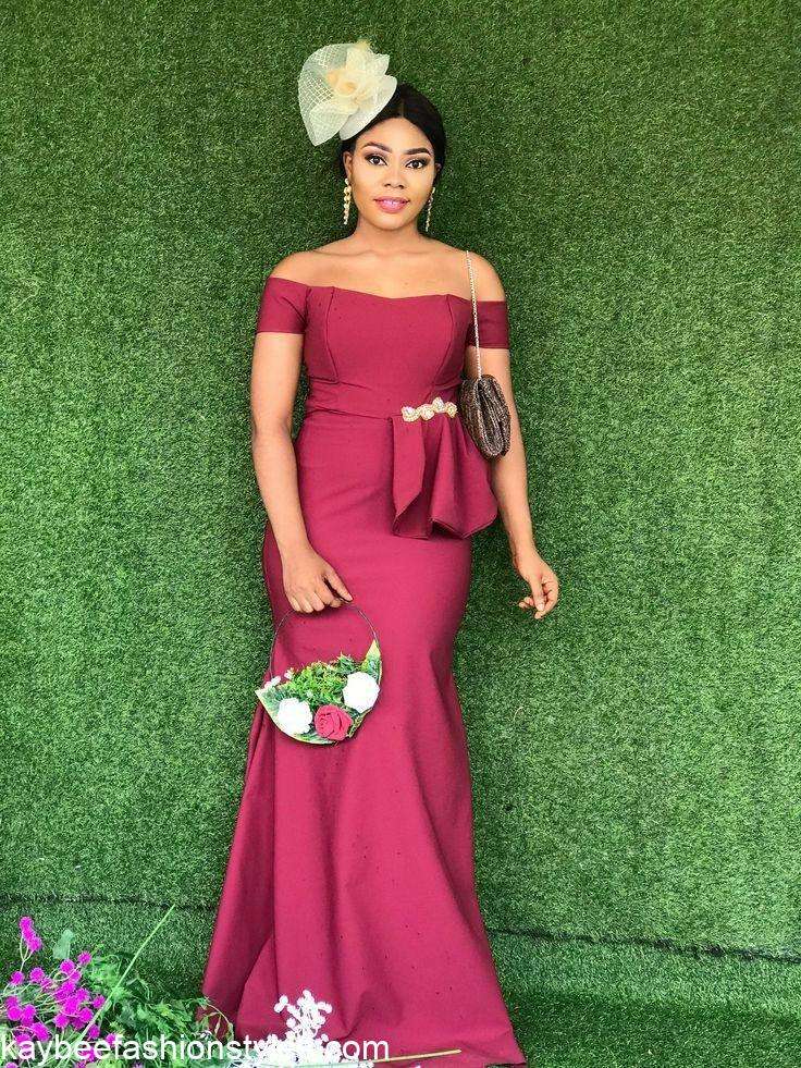 Best Crepe Material Gown Styles in Nigeria - Kaybee Fashion Styles