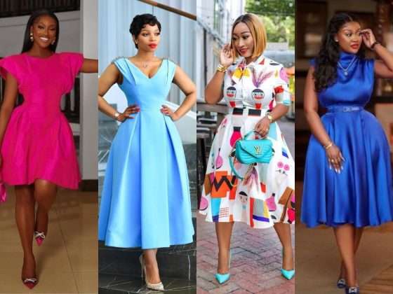 Best English Short Flare Gown Styles in 2022 and 2023 - Kaybee Fashion ...