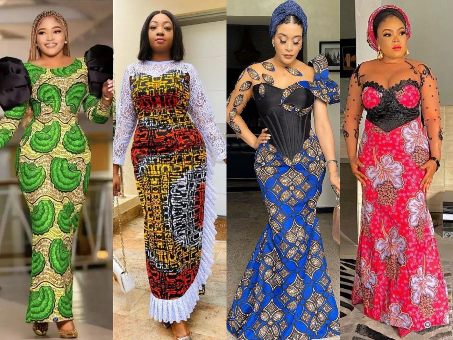4 Yards Ankara Long Gown Styles for Ladies - Kaybee Fashion Styles