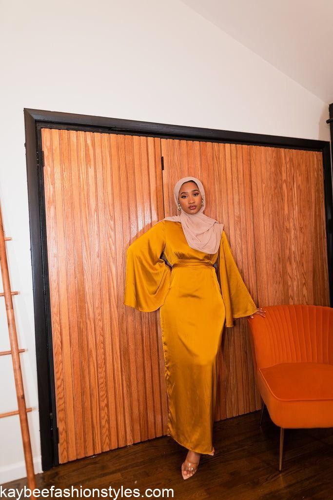 30 Latest Plain Material Styles for Muslim Ladies in Nigeria - Kaybee ...