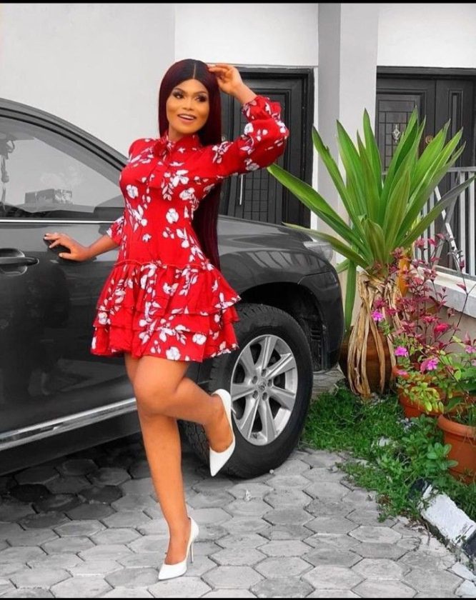 Best Flower Material Gown Styles for Ladies in 2023 - Kaybee Fashion Styles
