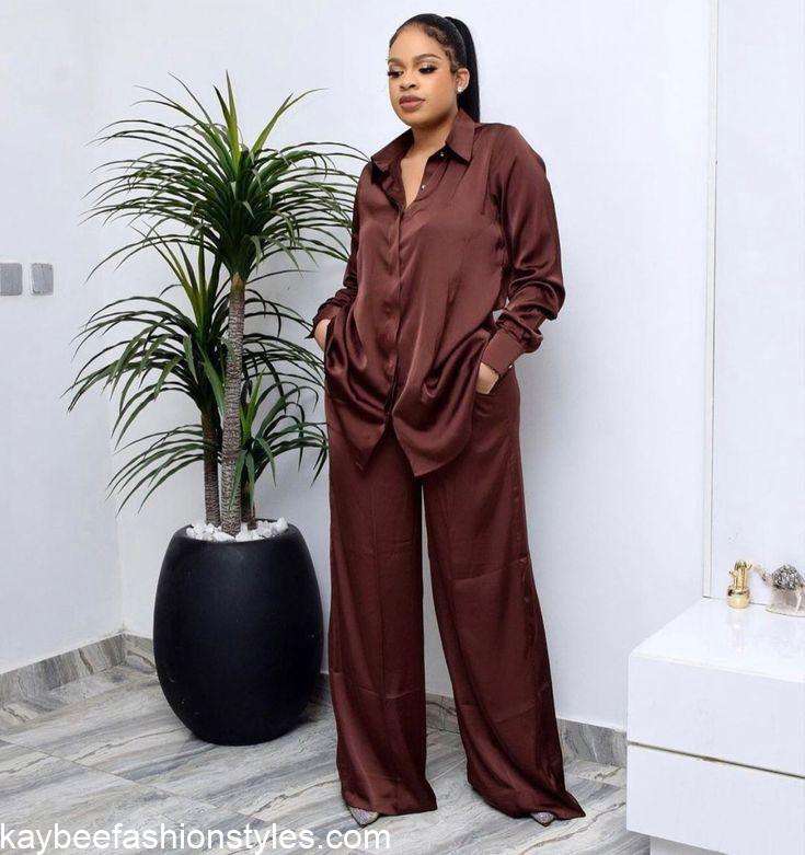 Latest Material Top and Trouser Styles for Ladies in 2023 - Kaybee ...