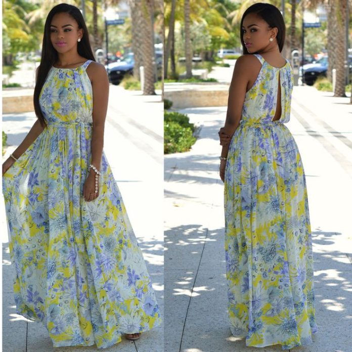 Best Flower Material Gown Styles for Ladies in 2023 - Kaybee Fashion Styles