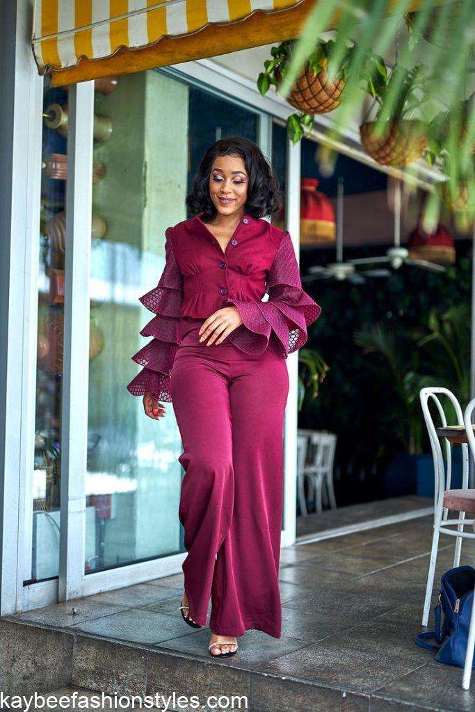 Latest Material Top and Trouser Styles for Ladies in 2023 - Kaybee ...