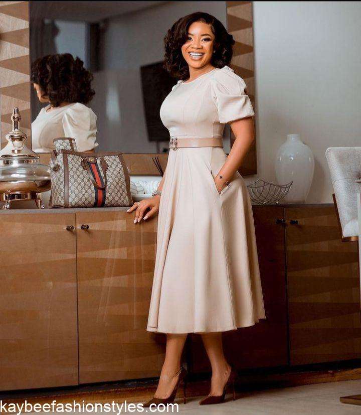 Best English Short Flare Gown Styles in 2022 and 2023 - Kaybee Fashion ...