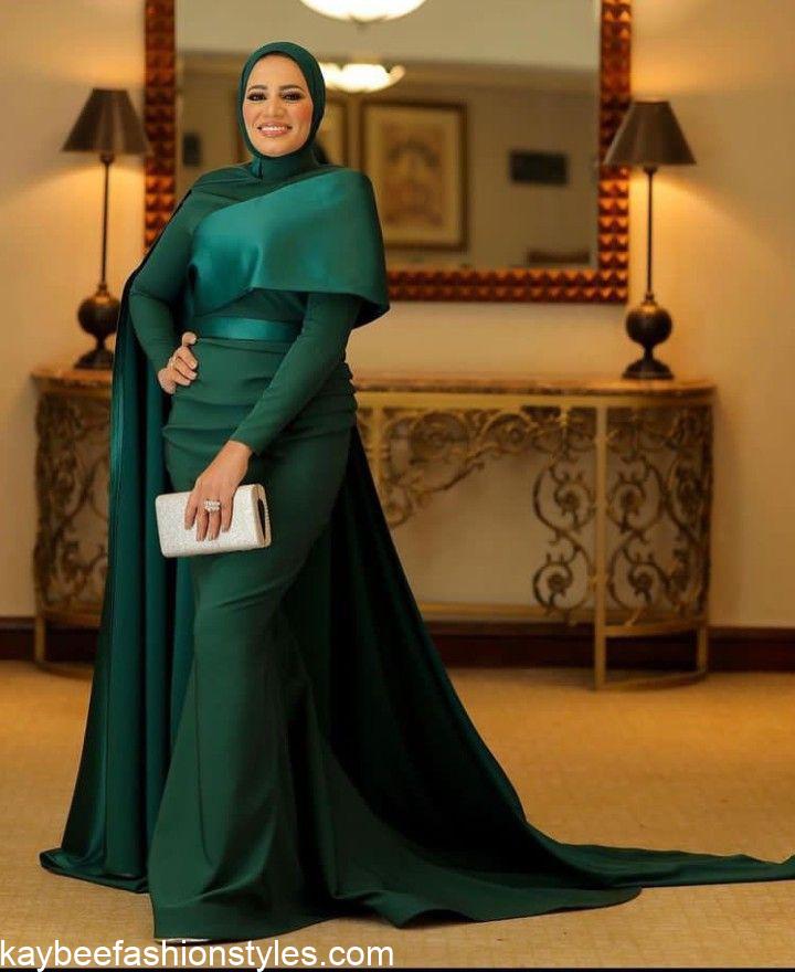 30 Latest Plain Material Styles for Muslim Ladies in Nigeria - Kaybee ...
