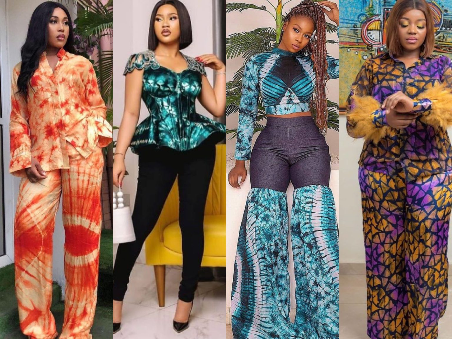 Best Adire Top and Trouser Styles for Ladies in 2023 - Kaybee Fashion ...