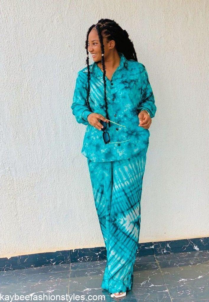 Best Adire Top and Trouser Styles for Ladies in 2023 - Kaybee Fashion ...