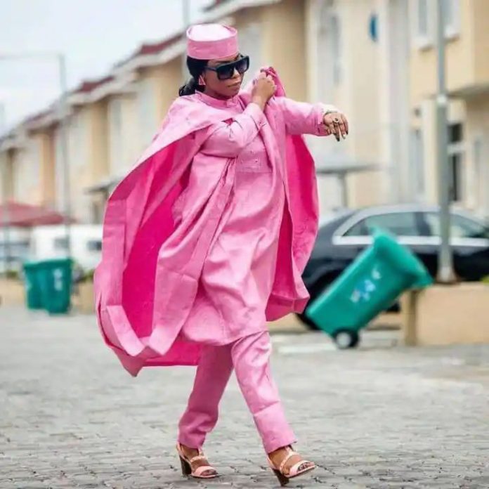 30 Latest Agbada Styles for Ladies in Nigeria - Kaybee Fashion Styles