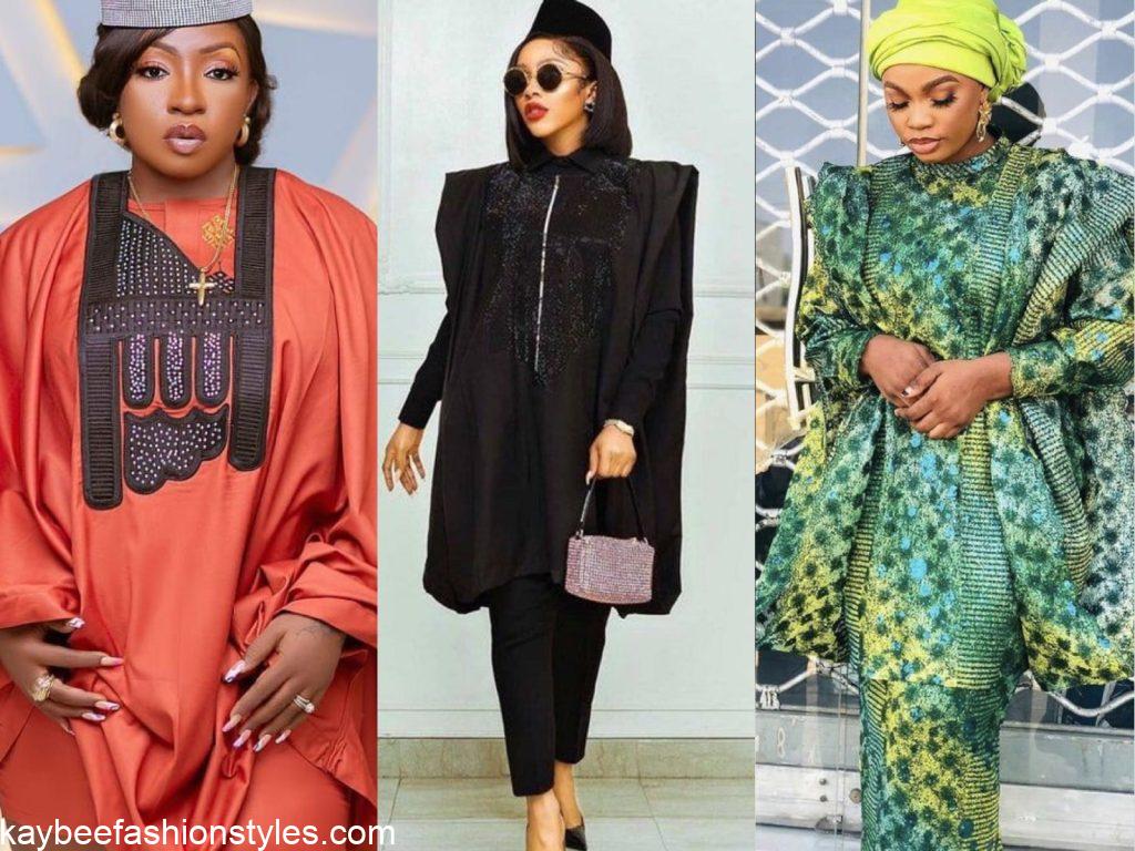30 Latest Agbada Styles for Ladies in Nigeria - Kaybee Fashion Styles