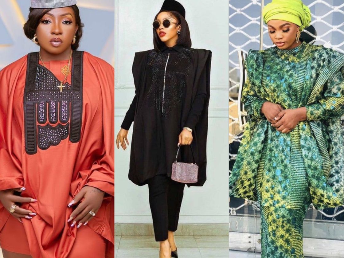 30 Latest Agbada Styles for Ladies in Nigeria - Kaybee Fashion Styles
