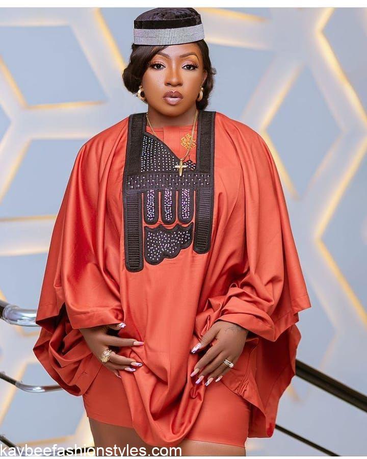30 Latest Agbada Styles for Ladies in Nigeria - Kaybee Fashion Styles