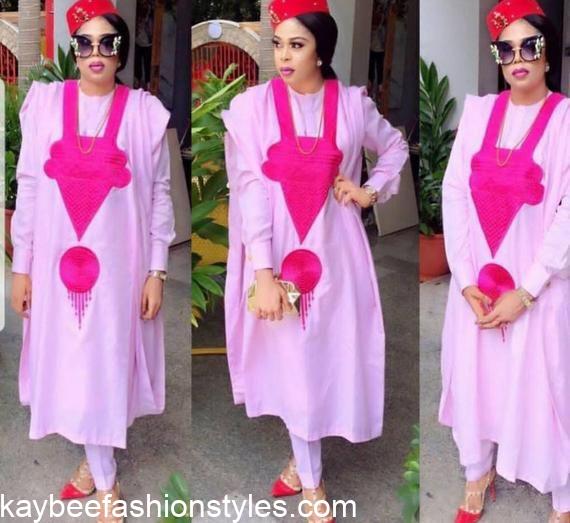 30 Latest Agbada Styles for Ladies in Nigeria - Kaybee Fashion Styles