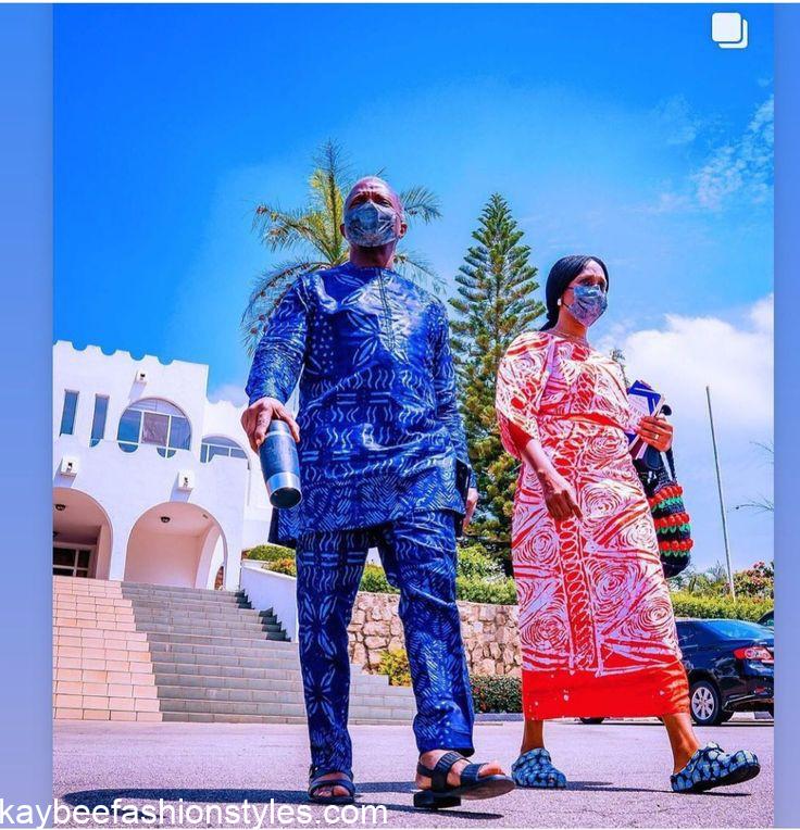 Latest Adire/Kampala Styles for Couples in 2023 - Kaybee Fashion Styles
