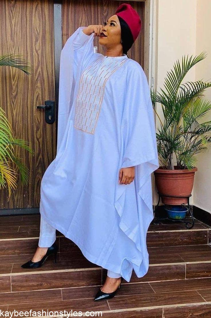 30 Latest Agbada Styles for Ladies in Nigeria - Kaybee Fashion Styles
