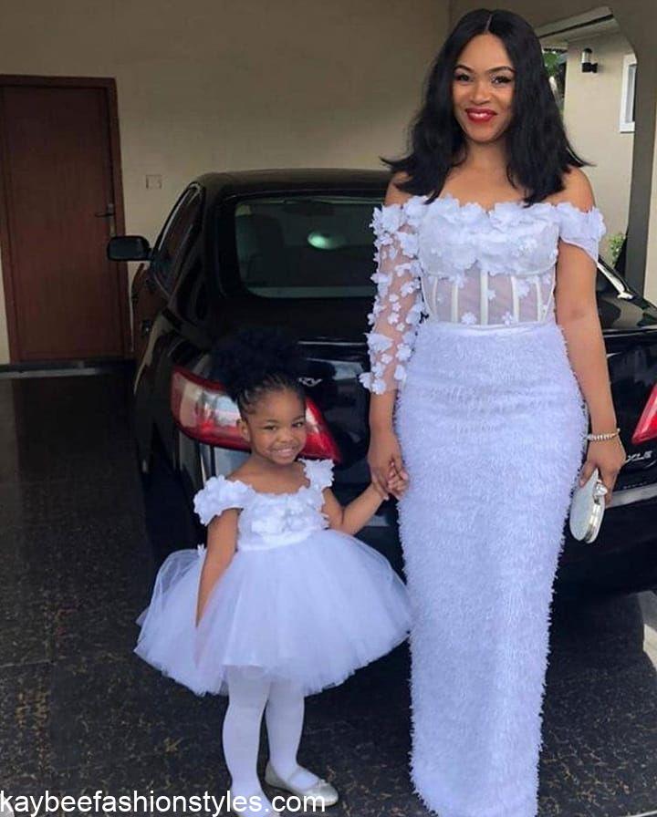 30 Best Matching Mother and Daughter Lace Styles in Nigeria - Kaybee ...