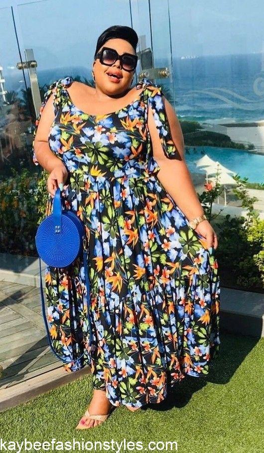 30 Best Flower Chiffon Gown Styles in Nigeria - Kaybee Fashion Styles