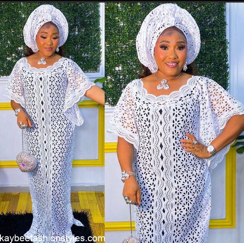 20 Decent Lace Styles for Muslim Ladies - Kaybee Fashion Styles