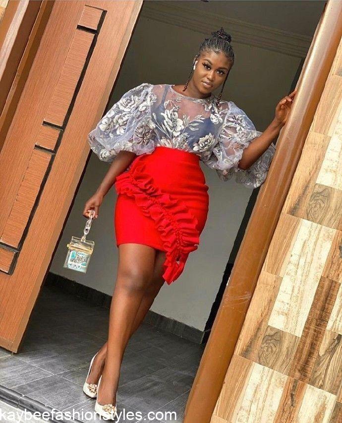 Latest Organza Top Styles for Ladies in 2023 - Kaybee Fashion Styles