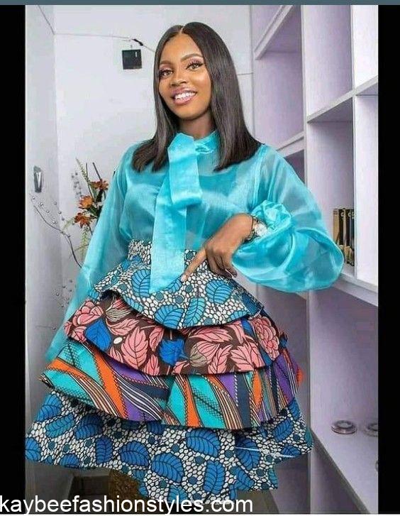 Latest Organza Top Styles for Ladies in 2023 - Kaybee Fashion Styles