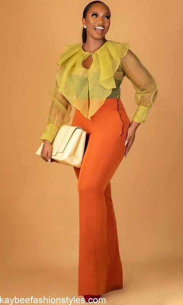 Latest Organza Top Styles for Ladies in 2023 - Kaybee Fashion Styles