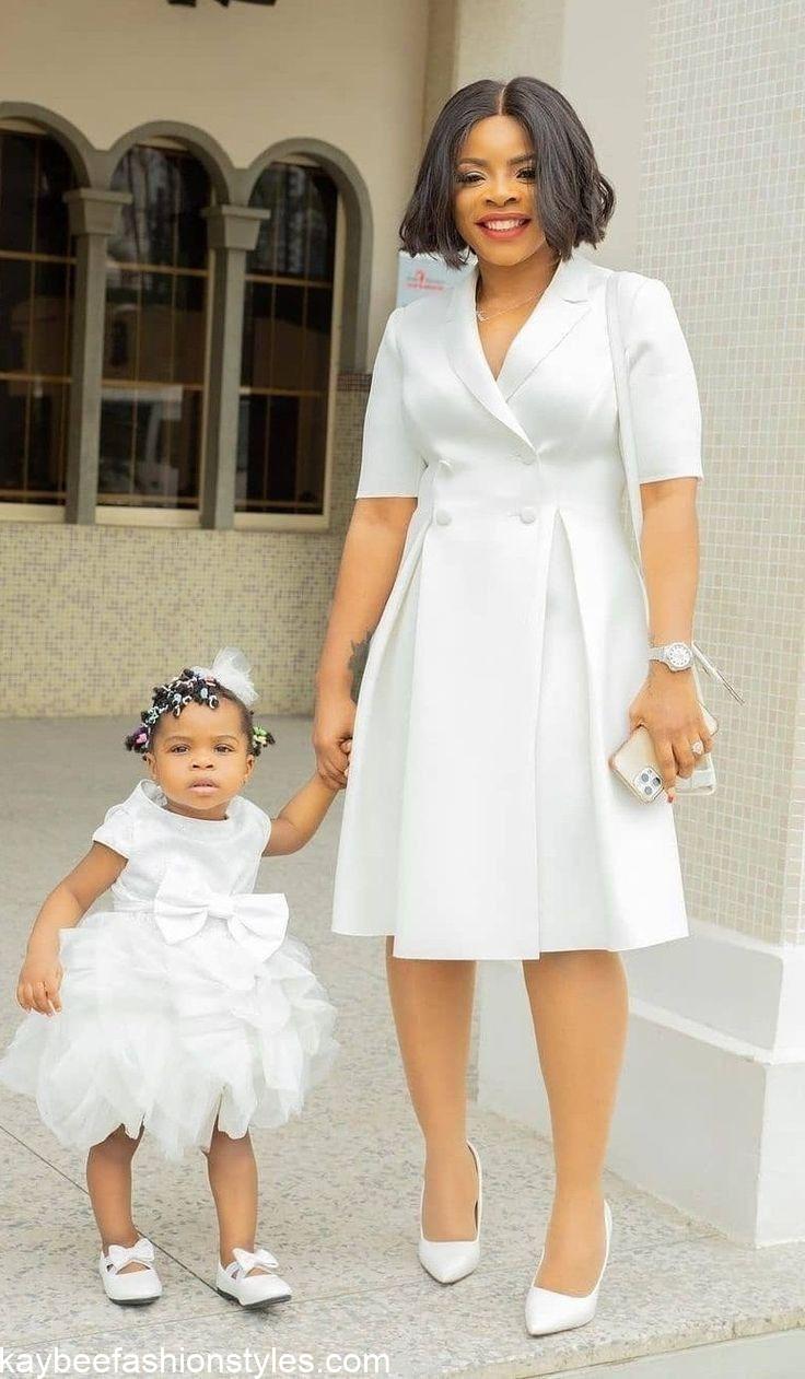 Best Plain White Material Styles for Ladies in 2024 - Kaybee Fashion Styles