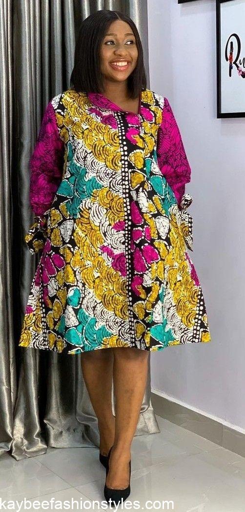 Latest Ankara Shift Dress Styles for Ladies in 2024 - Kaybee Fashion Styles