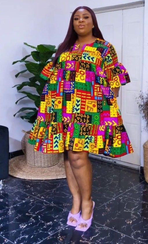 Latest Ankara Shift Dress Styles for Ladies in 2023 - Kaybee Fashion Styles