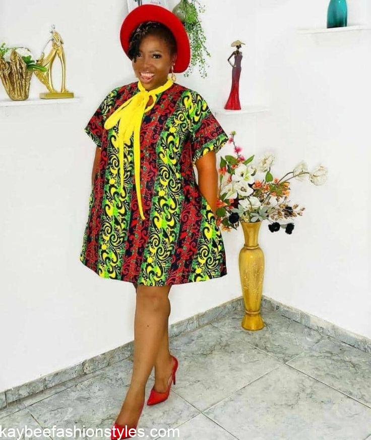Latest Ankara Shift Dress Styles for Ladies in 2023 - Kaybee Fashion Styles