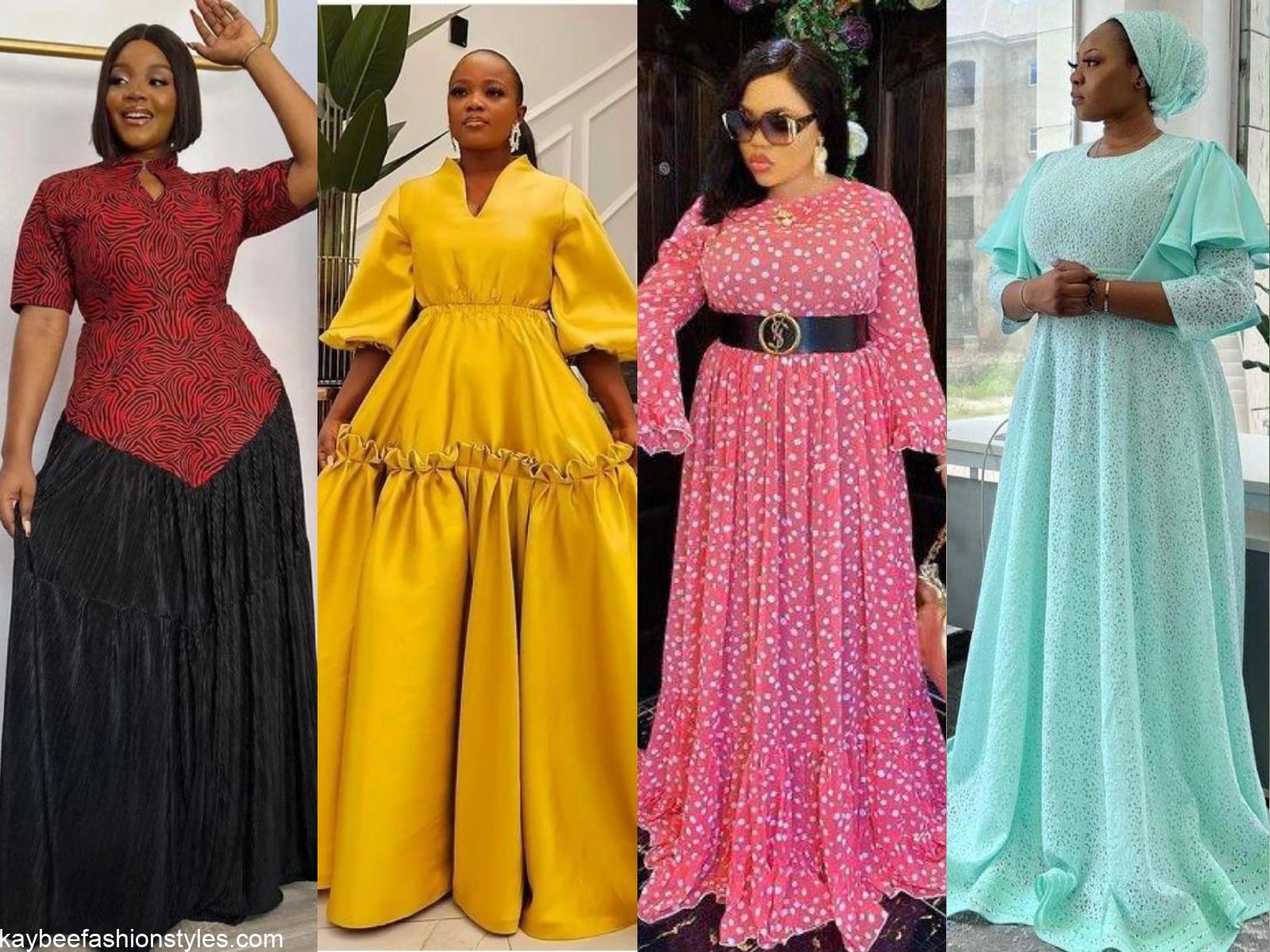 30 Best Maxi Gown Material Styles in Nigeria - Kaybee Fashion Styles