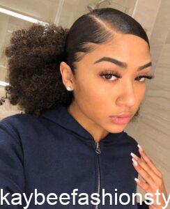 30 Latest Packing Gel Hairstyles With Kinky Weavon in Nigeria - Kaybee ...