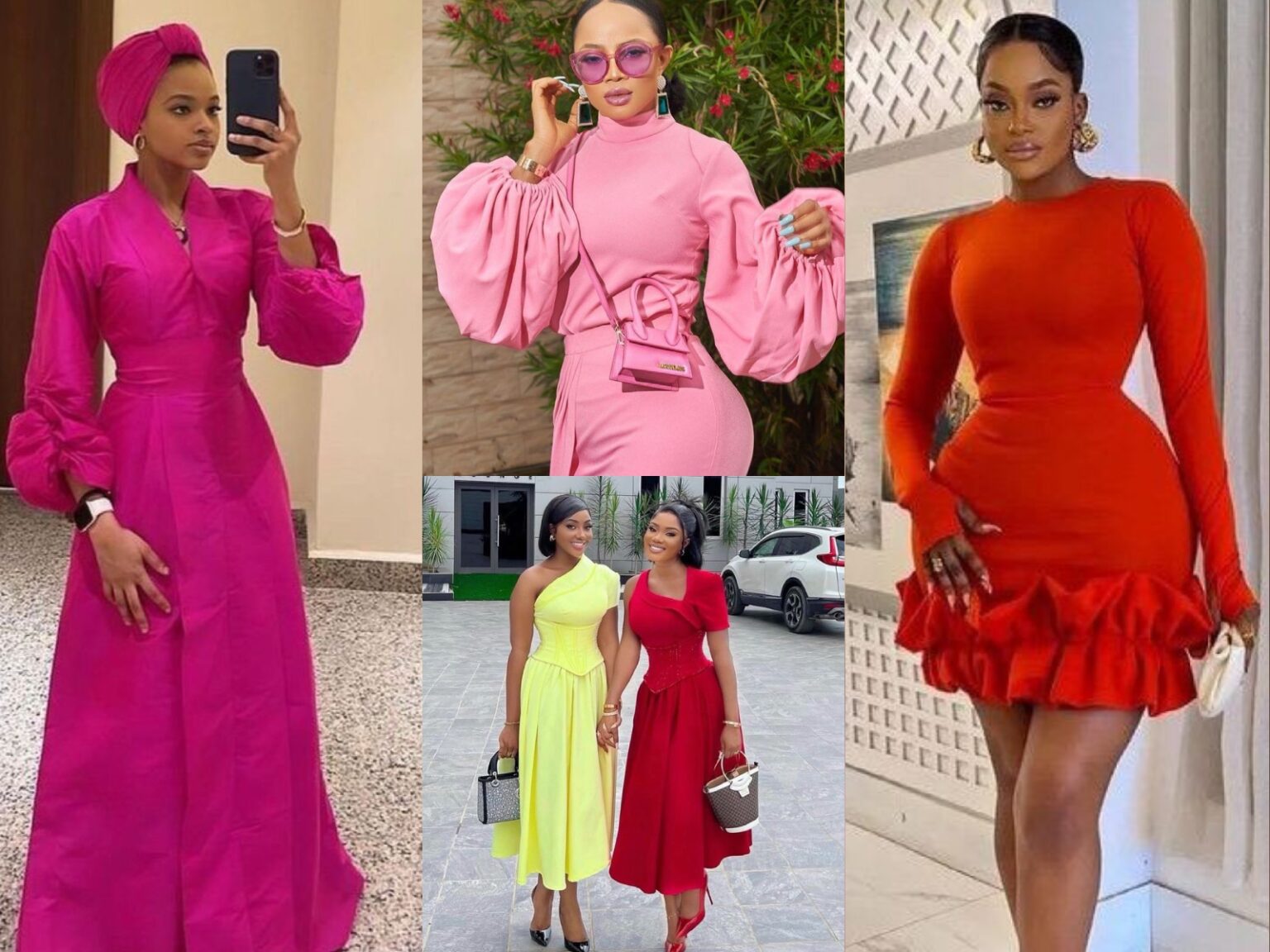 30 Best Styles for Plain Material Gowns in Nigeria - Kaybee Fashion Styles