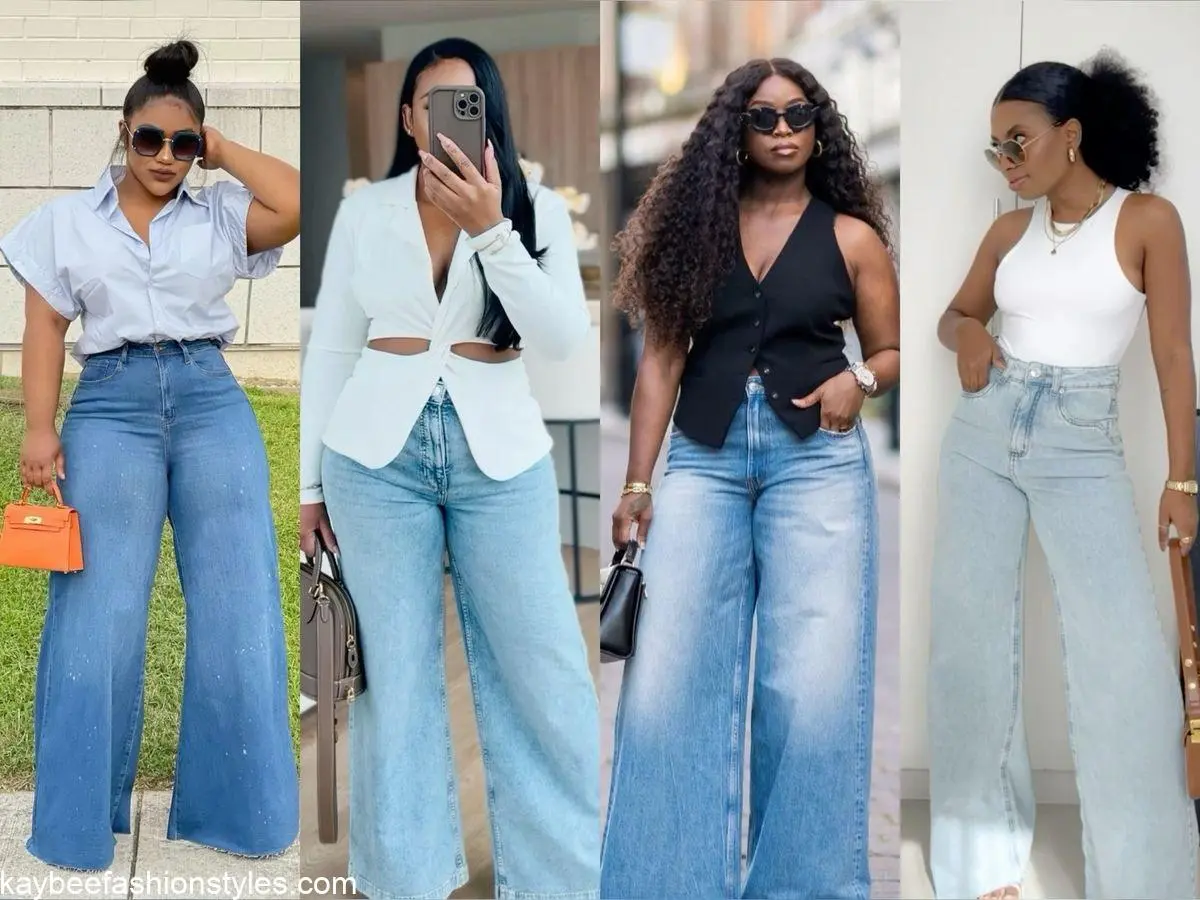 How To Style Wide Leg Jeans for Ladies: 10 Best Ways - Kaybee Fashion ...